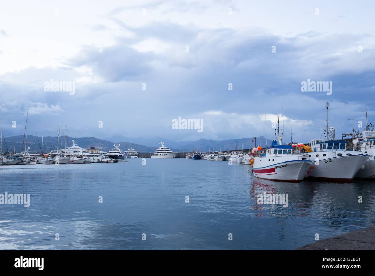Riposto, Sicily - 22 July 2021: Port of Etna, Marina di Riposto, Porto ...