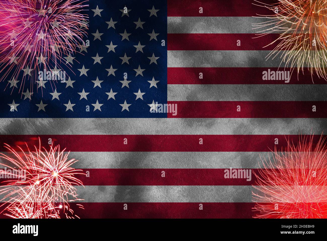 Concept of celebrating Independence Day in United States of America ...