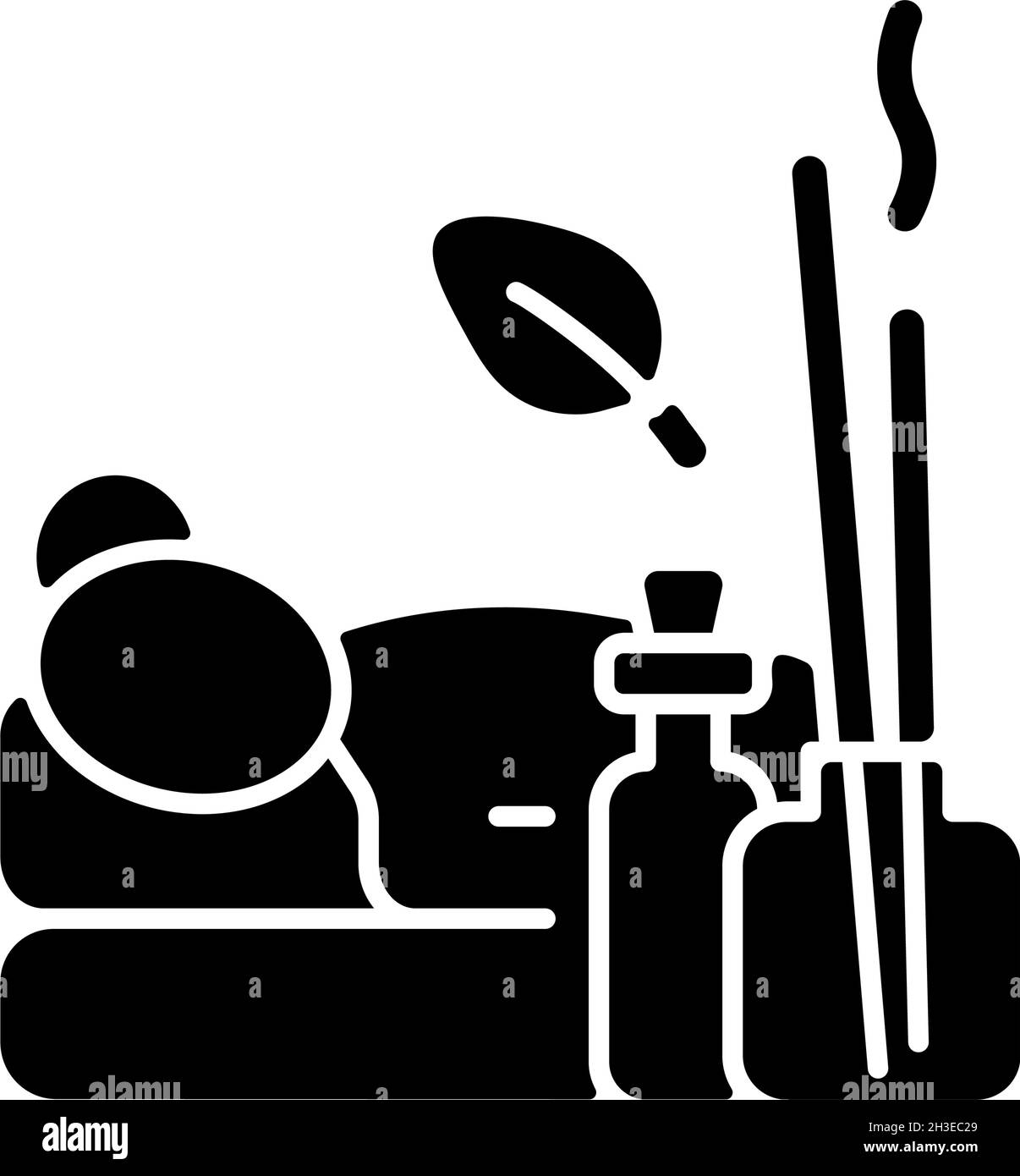 Essential oil glyph icon Cut Out Stock Images & Pictures - Alamy