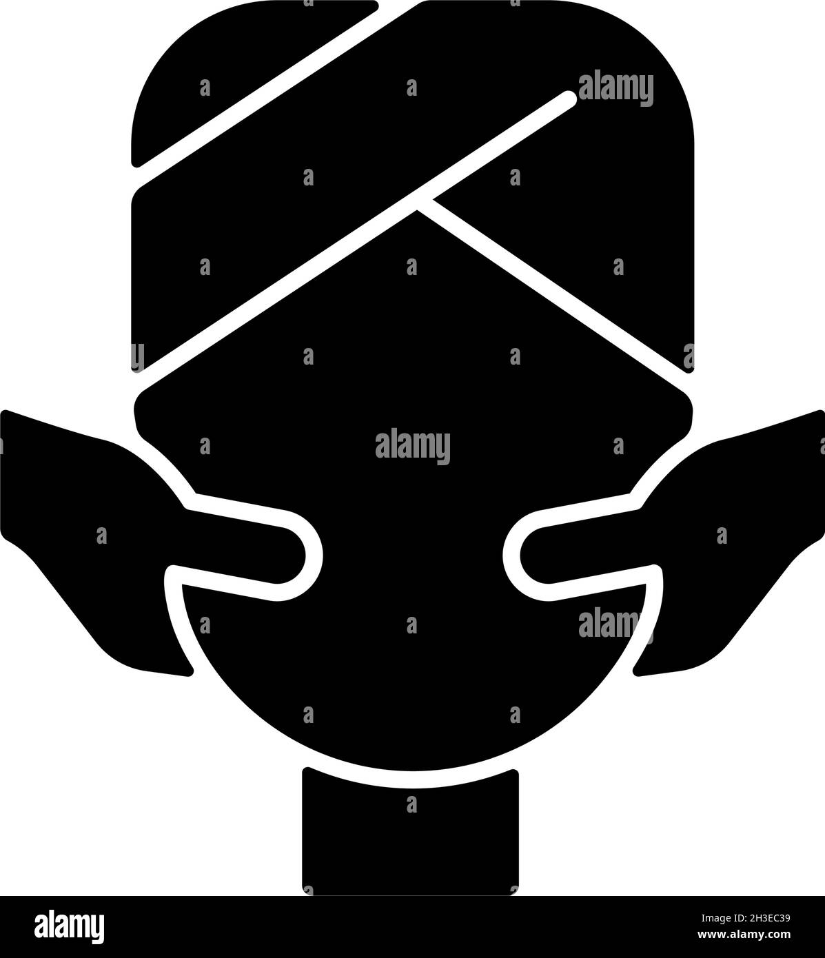 Facial neck massage skin Stock Vector Images - Alamy