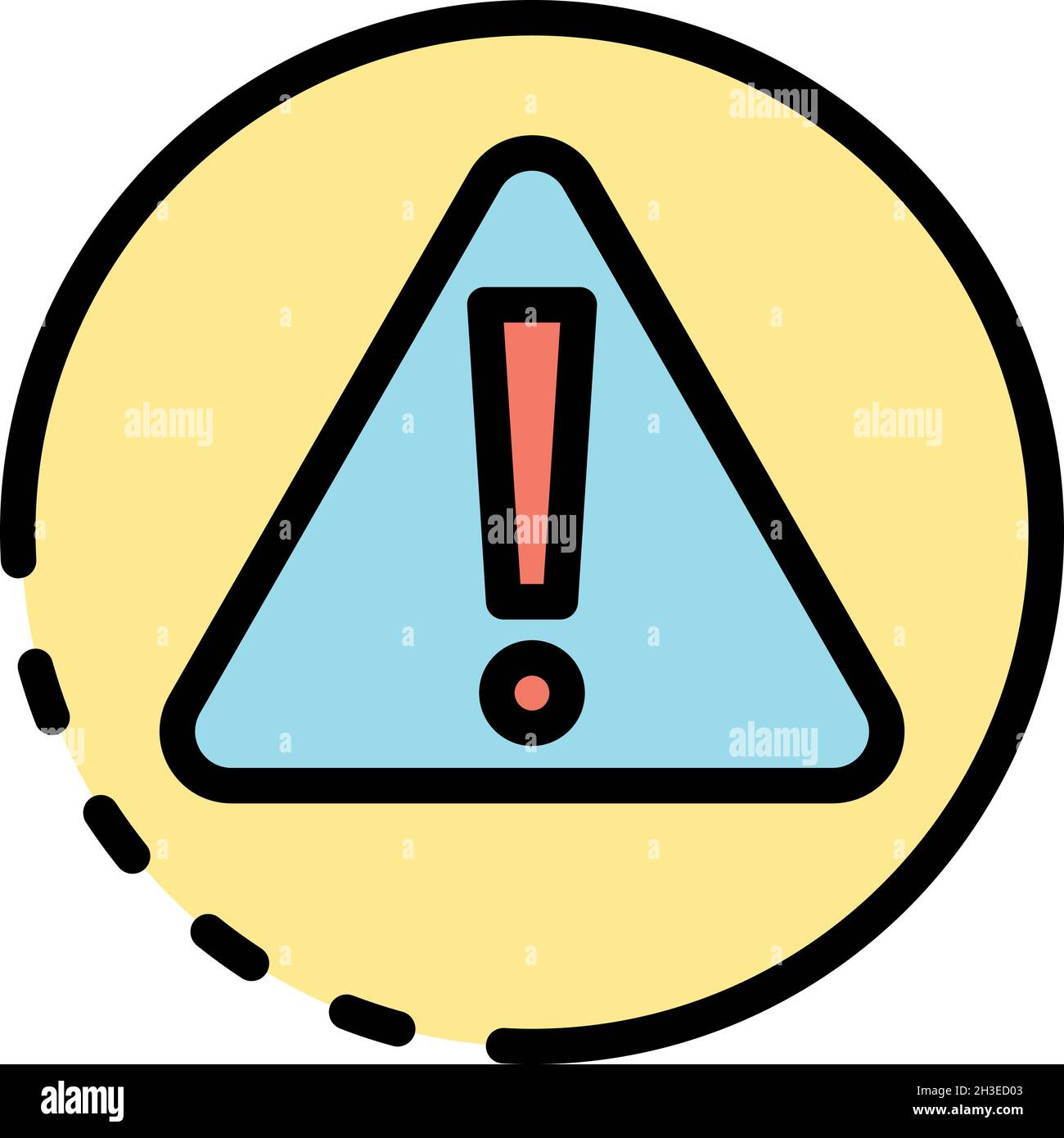 Danger exclamation sign icon. Outline danger exclamation sign vector ...