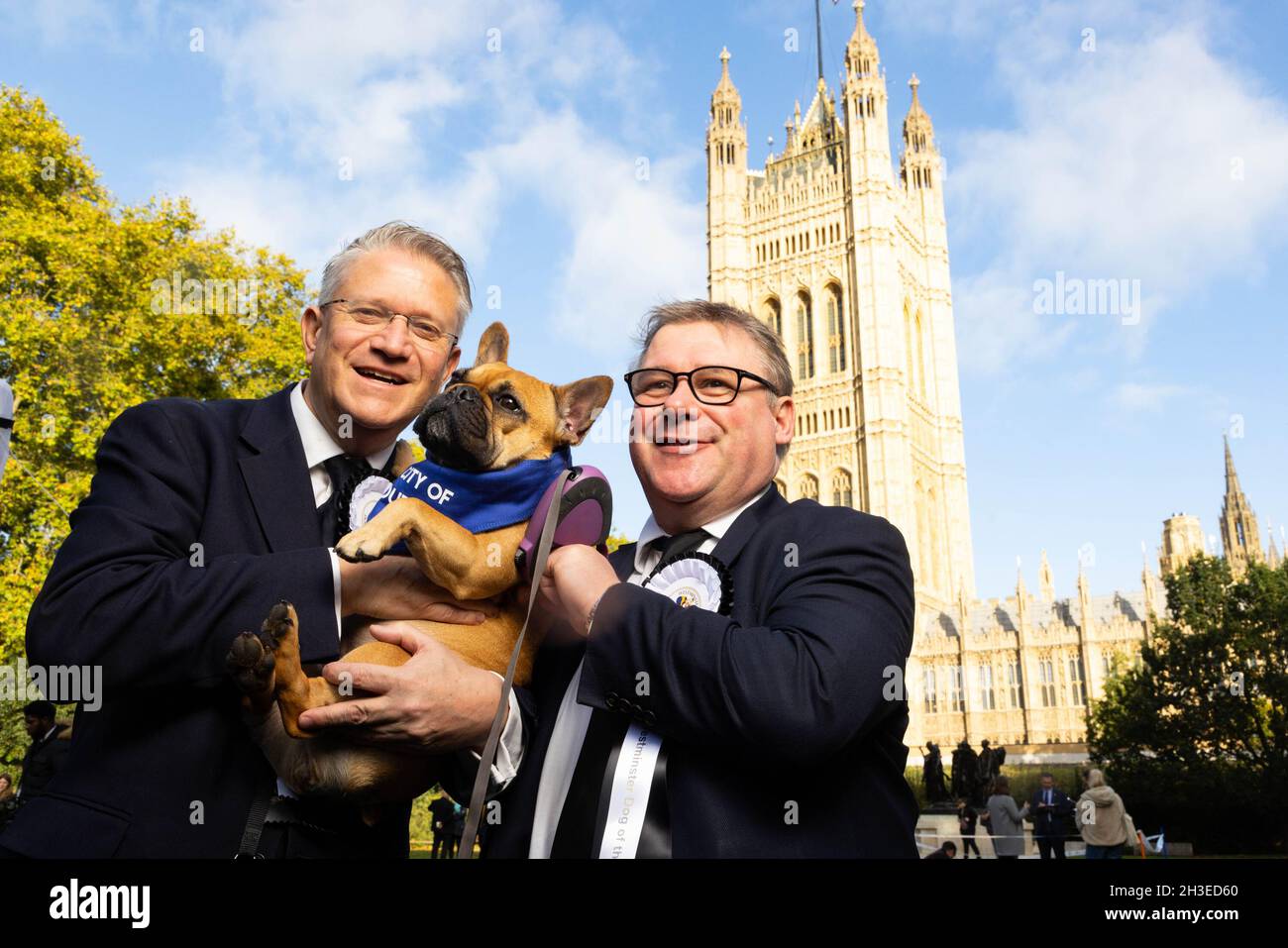 EDITORIAL USE ONLY left- right Andrew Rosindell MP and Mark Francois MP ...
