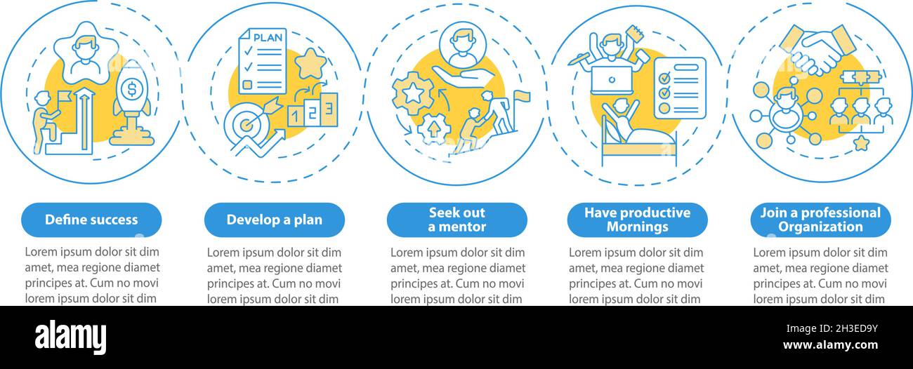 Career development vector infographic template Stock Vector Image & Art ...