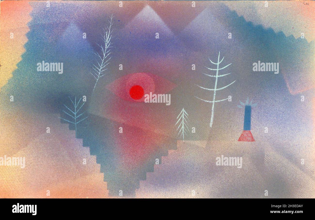 Paul Klee artwork - Glance of a Landscape Stock Photo - Alamy