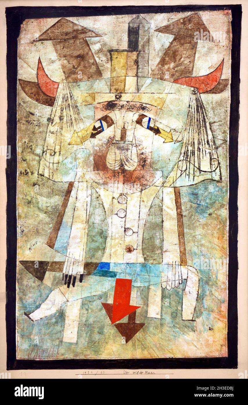 Paul Klee artwork - The Wild Man Stock Photo - Alamy
