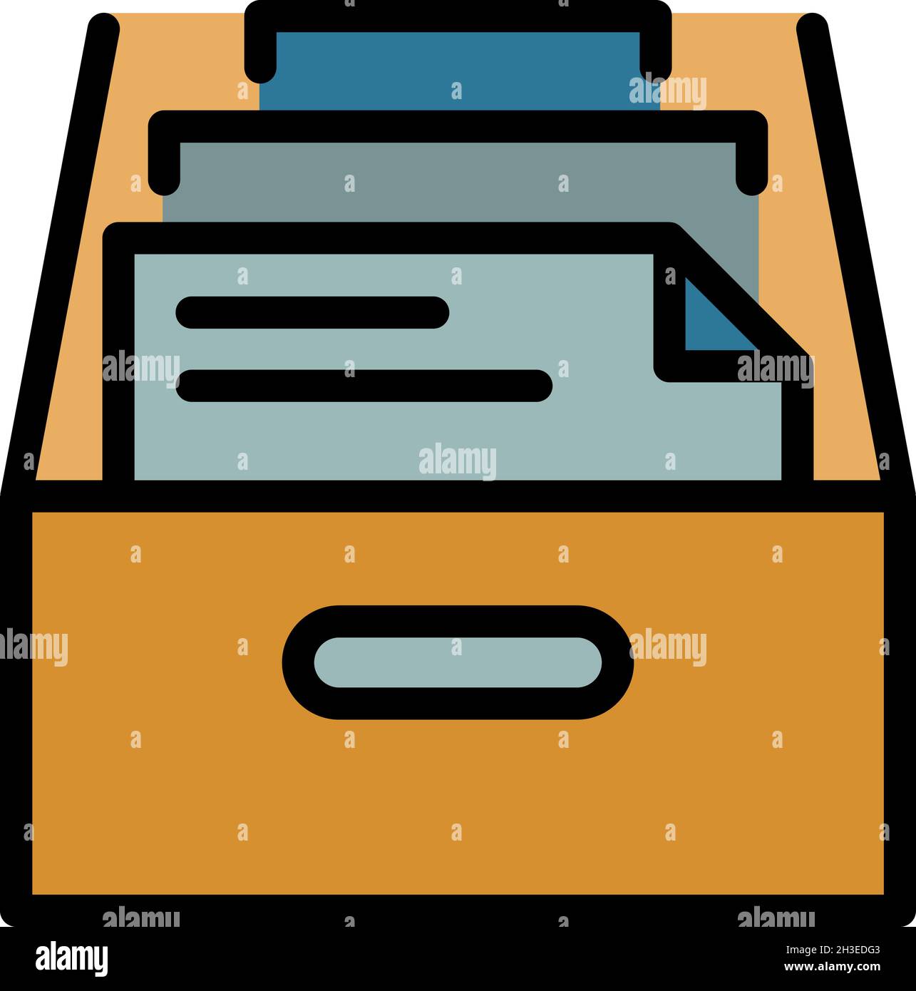 Investigator folder icon. Outline investigator folder vector icon color ... Investigator folder icon. Outline investigator folder vector icon color ...