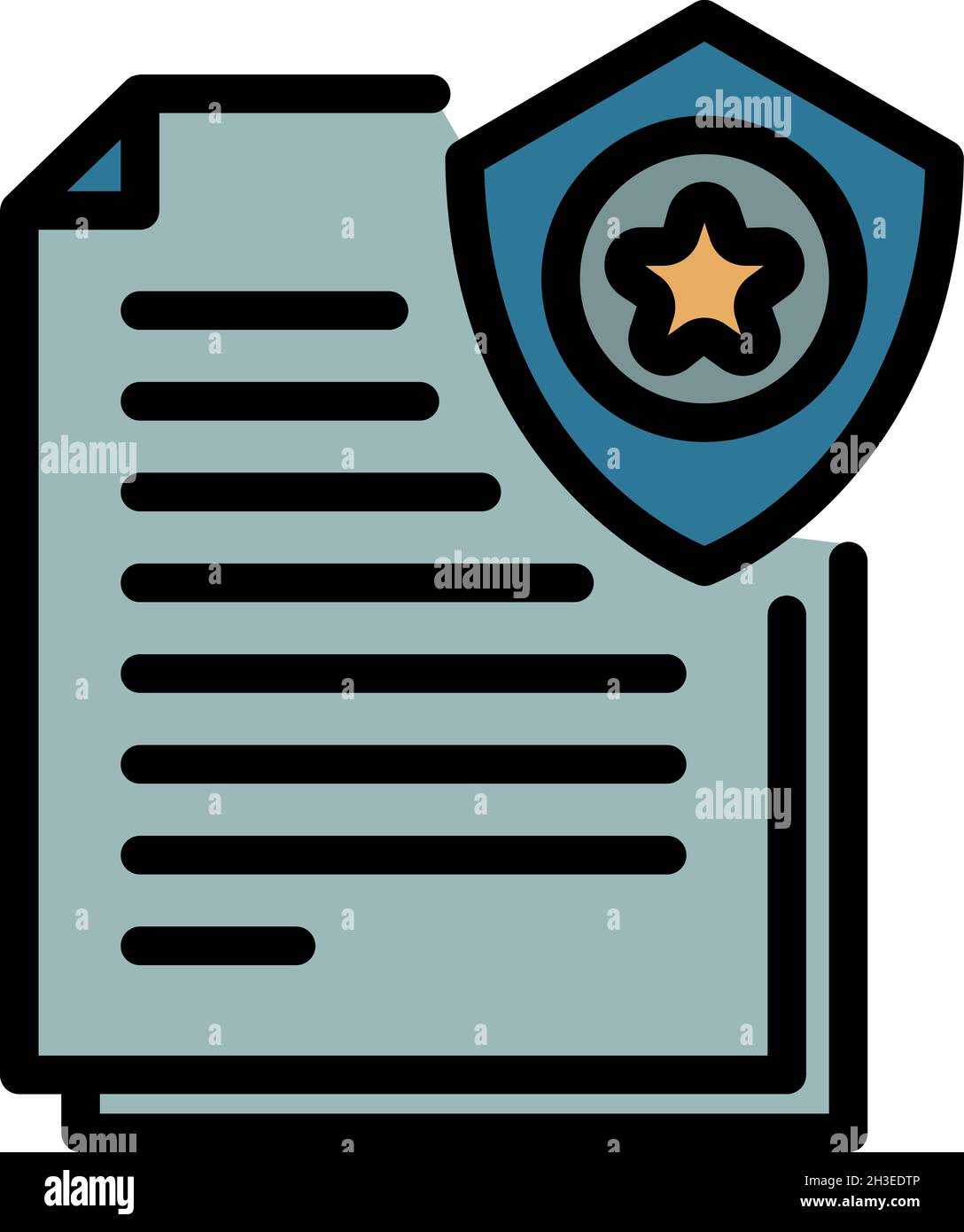 Police investigation document icon. Outline police investigation ...
