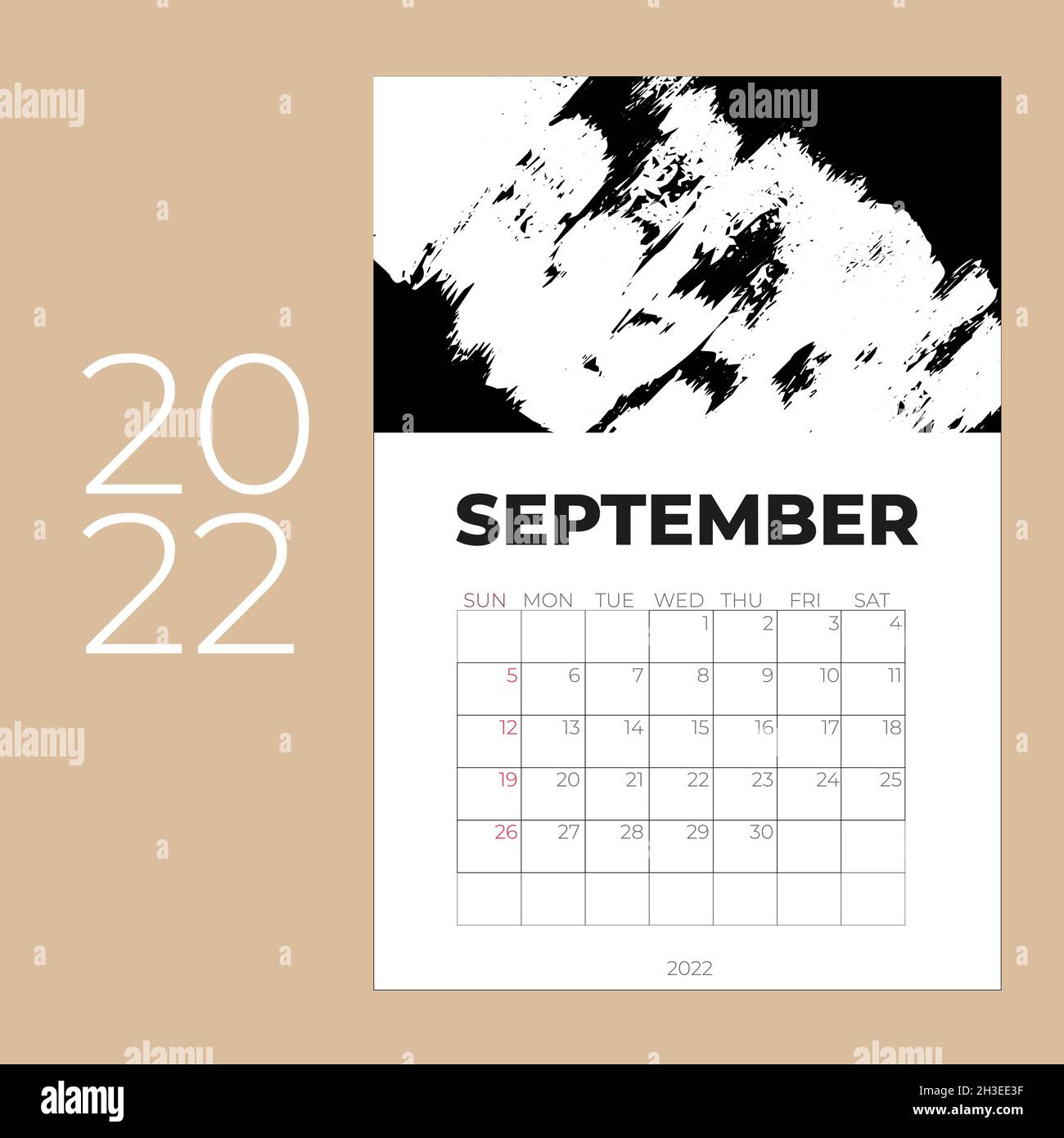 September 2022 Calendar Design