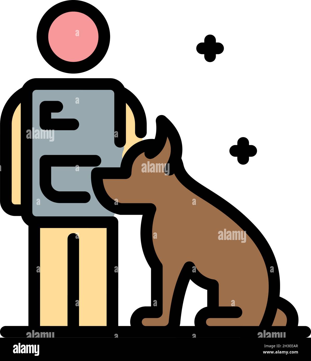 Military k9 team Stock Vector Images - Alamy