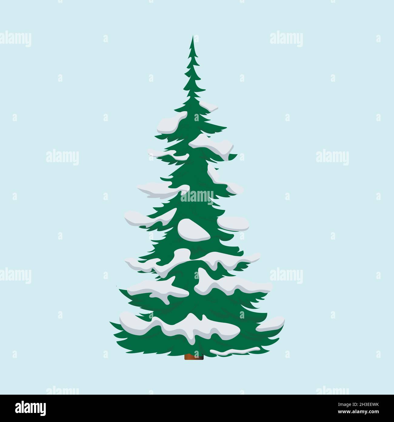 Christmas tree in green Stock Vector Images - Alamy