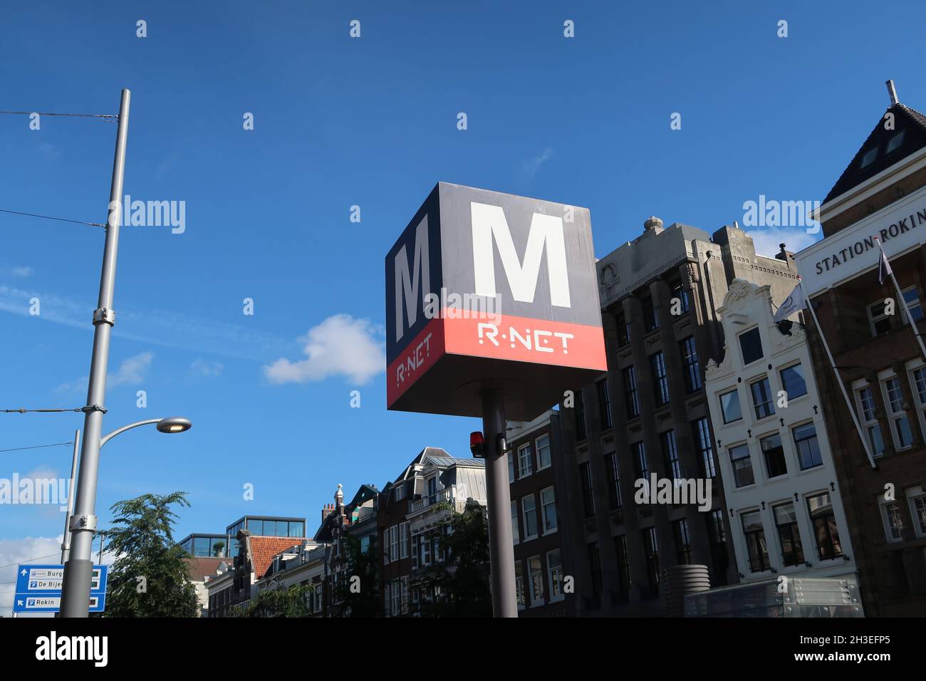 amsterdam metro sign Stock Photo - Alamy
