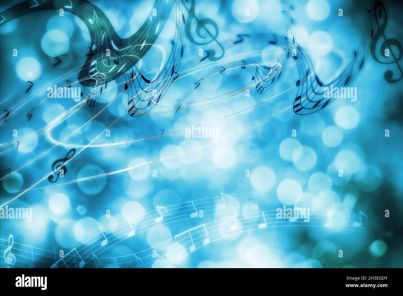 beautiful abstract colorful collage with music notes Stock Photo - Alamy