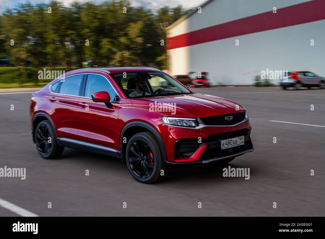 MOSCOW, RUSSIA - JUNE 14, 2021 Geely Tugella also called Geely Xingyue ...