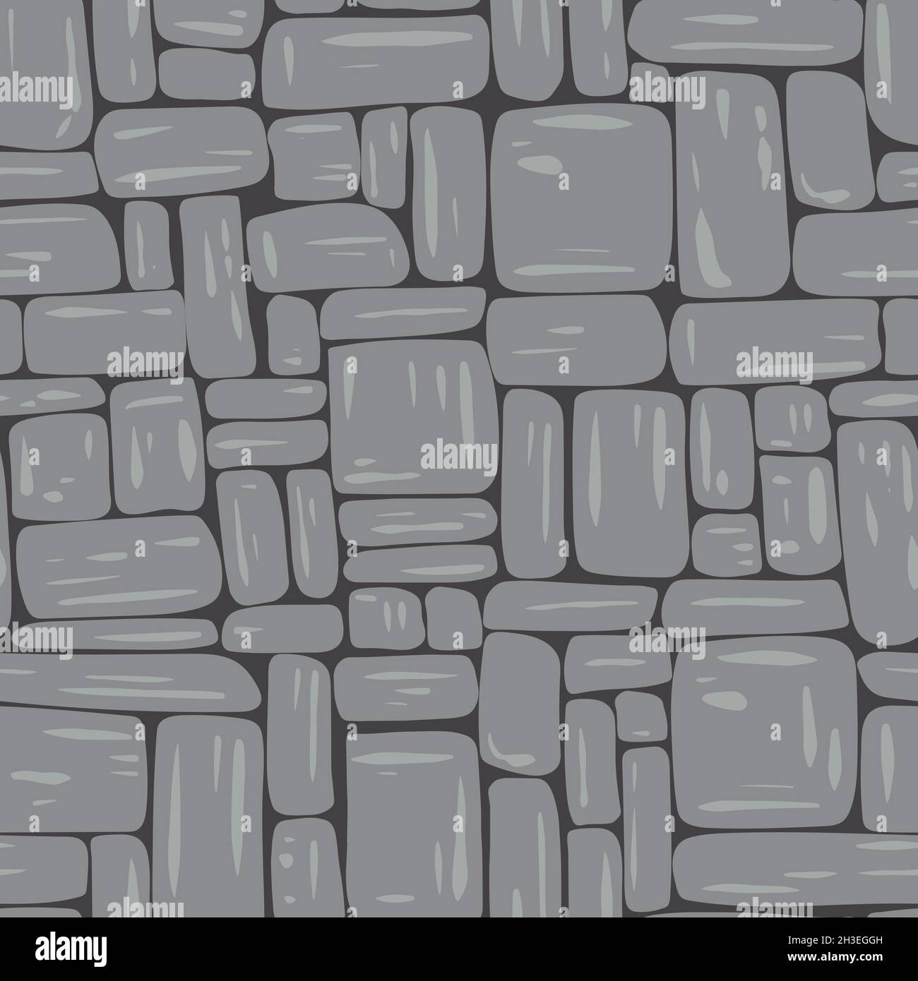 Gray brick wall seamless pattern, vector illustration Stock Vector ...