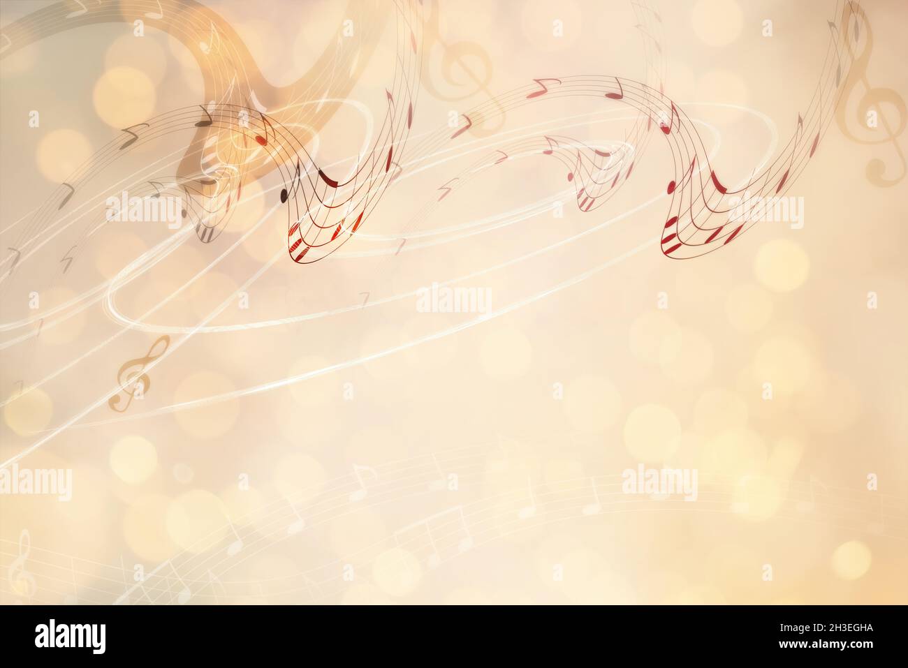 beautiful abstract colorful collage with music notes Stock Photo - Alamy