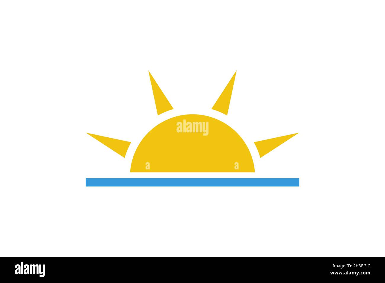 Sunset icon sign simple design Stock Vector Image & Art - Alamy