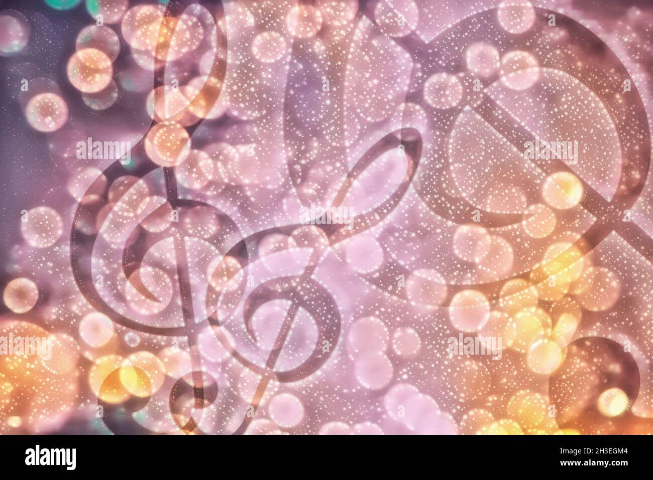 beautiful abstract colorful collage with music notes Stock Photo - Alamy