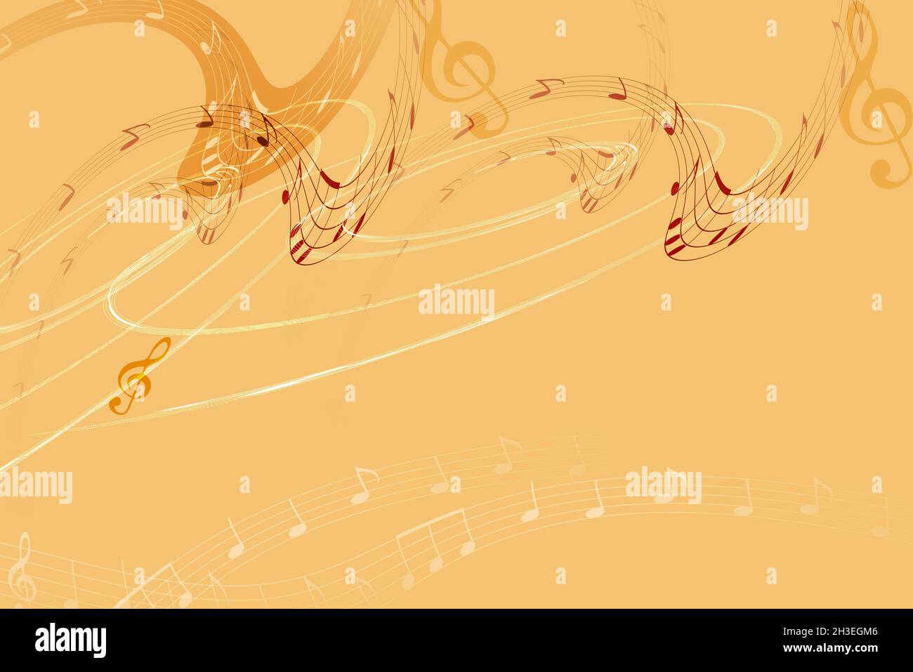 beautiful abstract colorful collage with music notes Stock Photo - Alamy