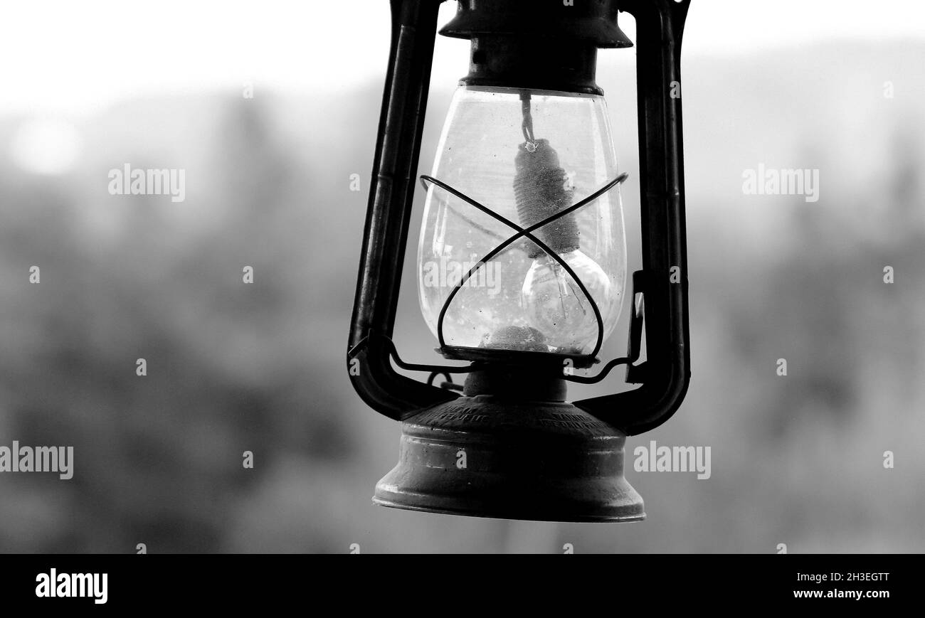 Old lamp background Black and White Stock Photos & Images - Alamy