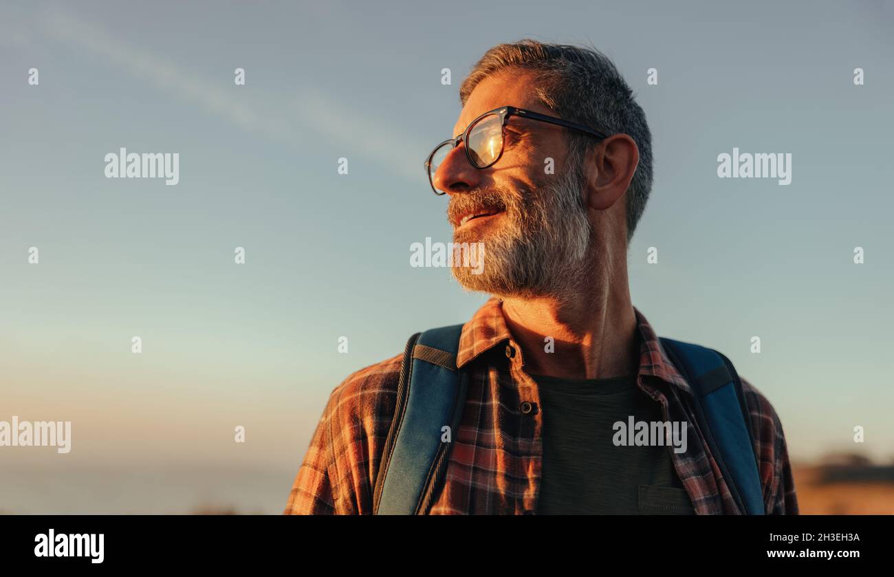 Alone but happy hi-res stock photography and images - Alamy