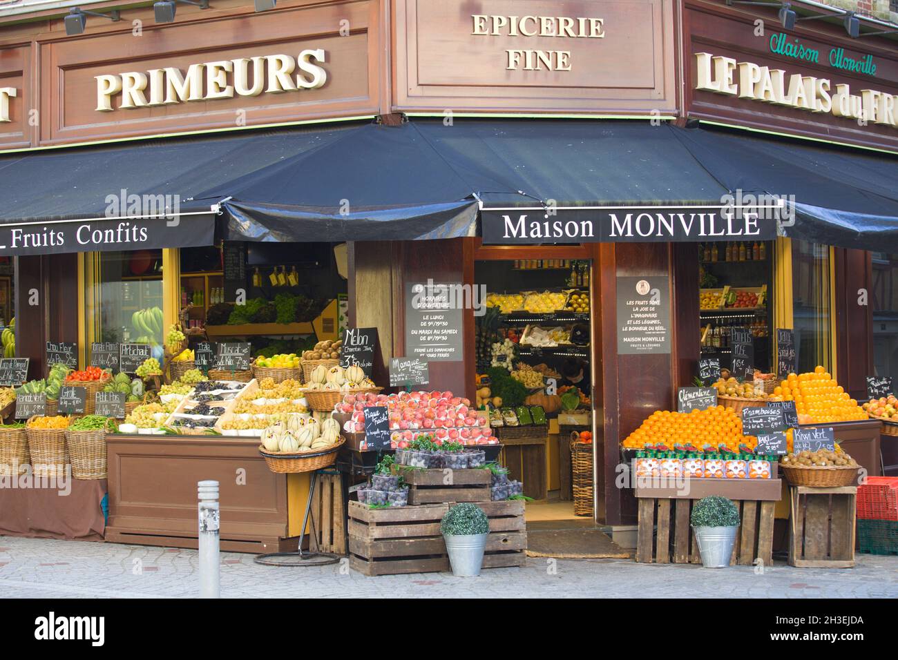France, Normandie, Rouen, food shop Stock Photo - Alamy