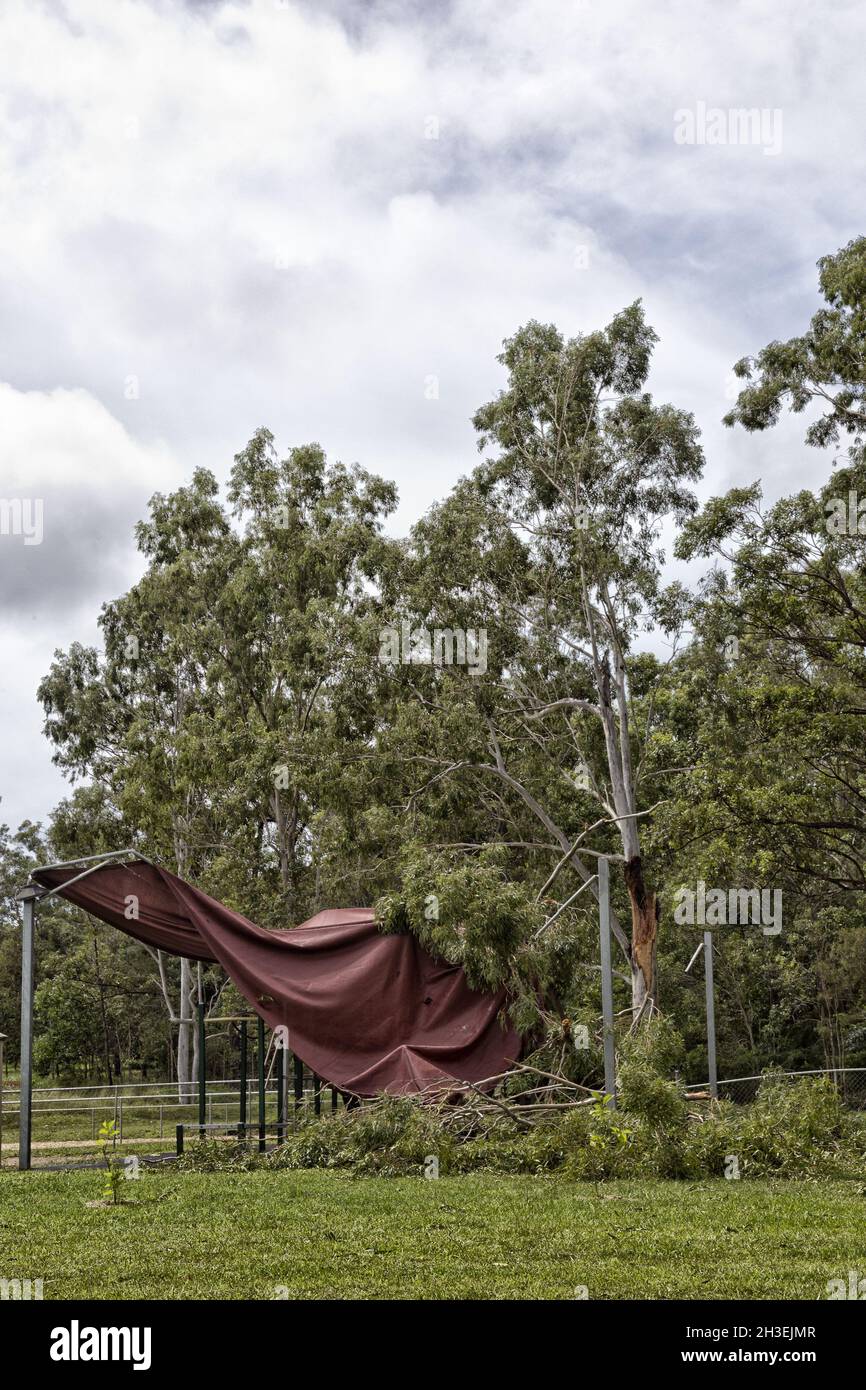 Cyclone Damaged Playground Equipment Stock Photo - Alamy