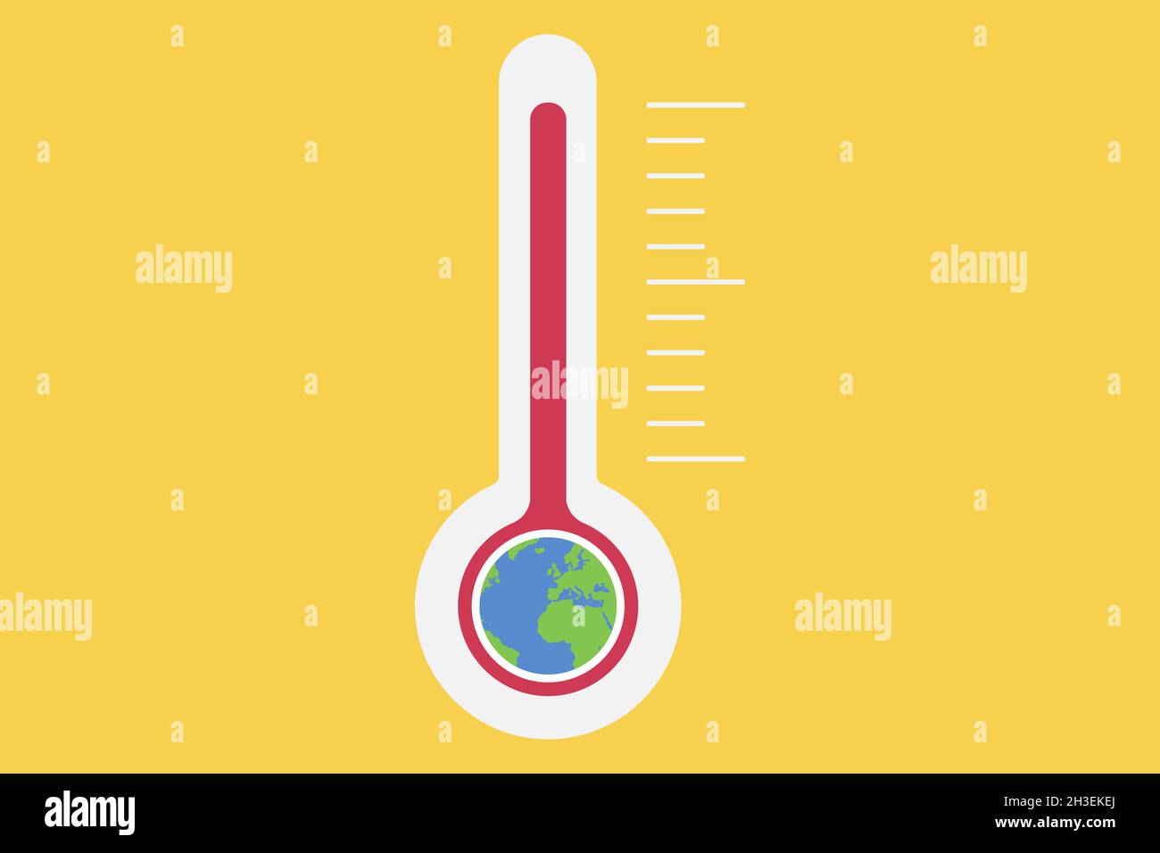 Earth planet thermometer Stock Vector Images - Alamy