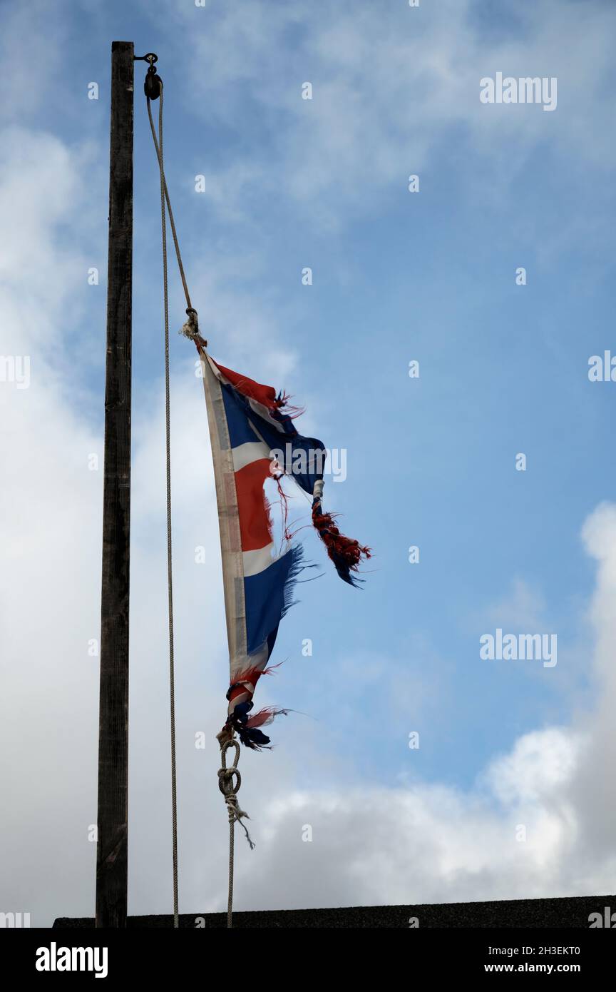 Frayed union jack hi-res stock photography and images - Alamy