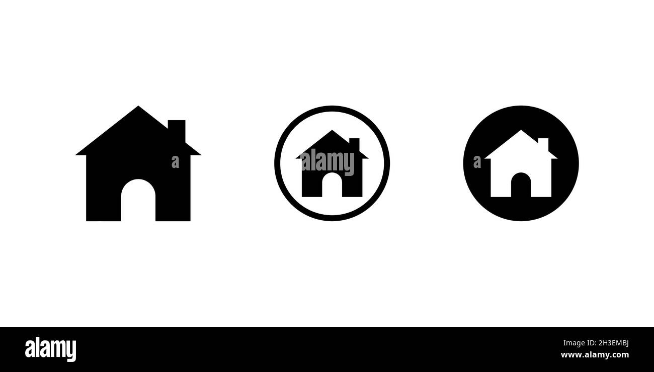 Home, house icon symbol set simple design Stock Vector Image & Art - Alamy