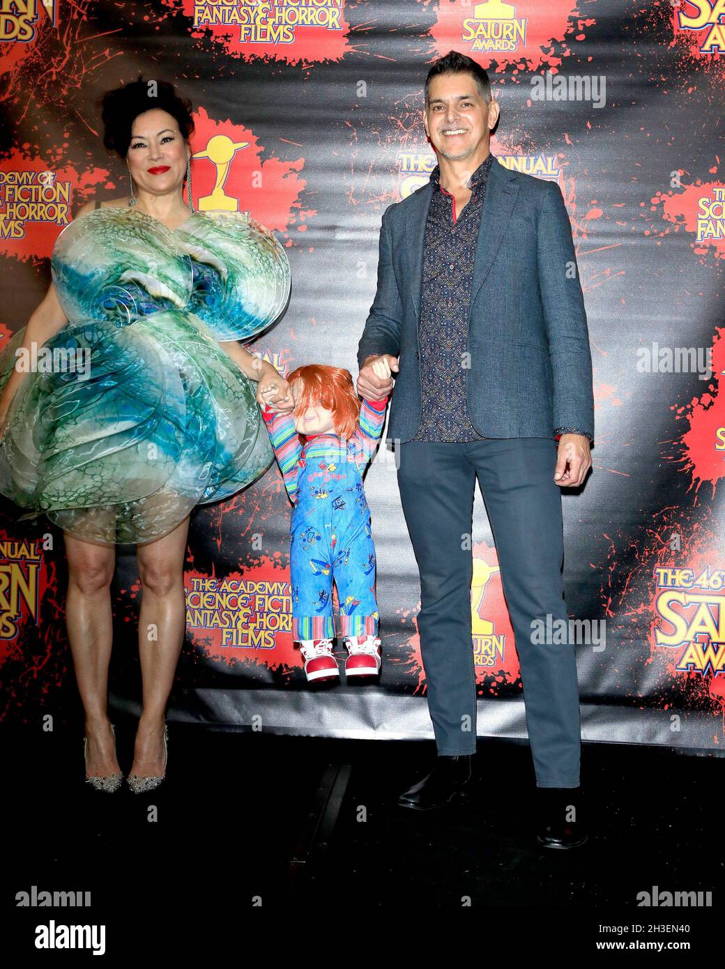 Los Angeles, CA. 26th Oct, 2021. Jennifer Tilly, Don Mancini, Chucky ...