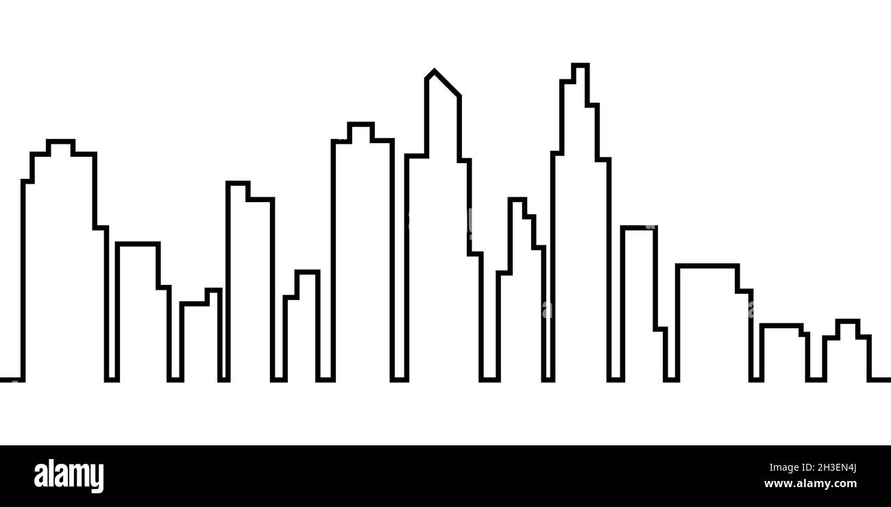 Simple cityscape Cut Out Stock Images & Pictures - Alamy