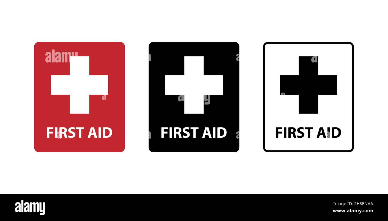First aid emergency sign Stock Vector Images - Alamy