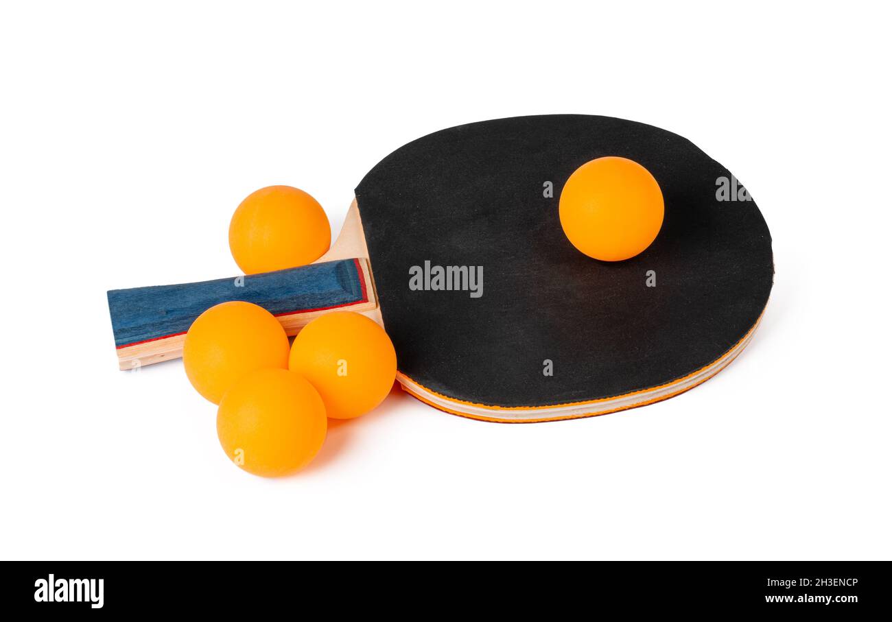 Table tennis racket isolated on white background Stock Photo - Alamy