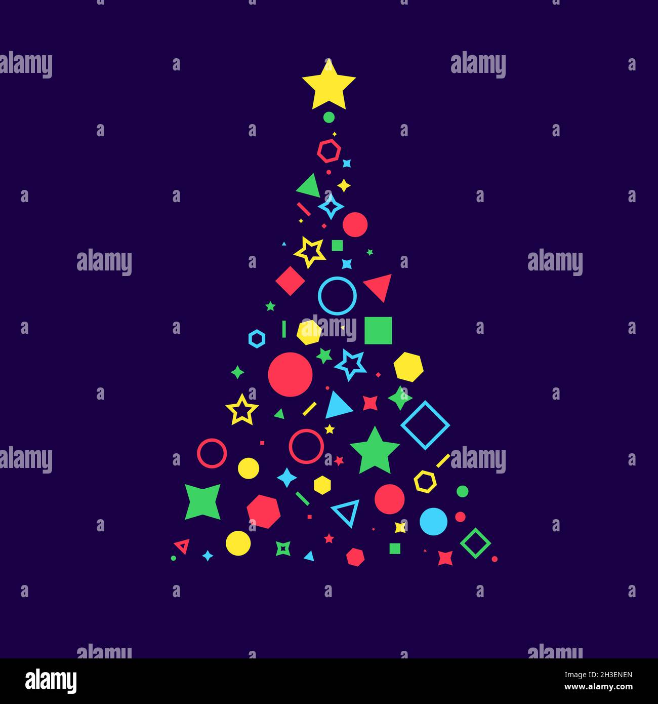Minimalist christmas icon Stock Vector Images - Alamy