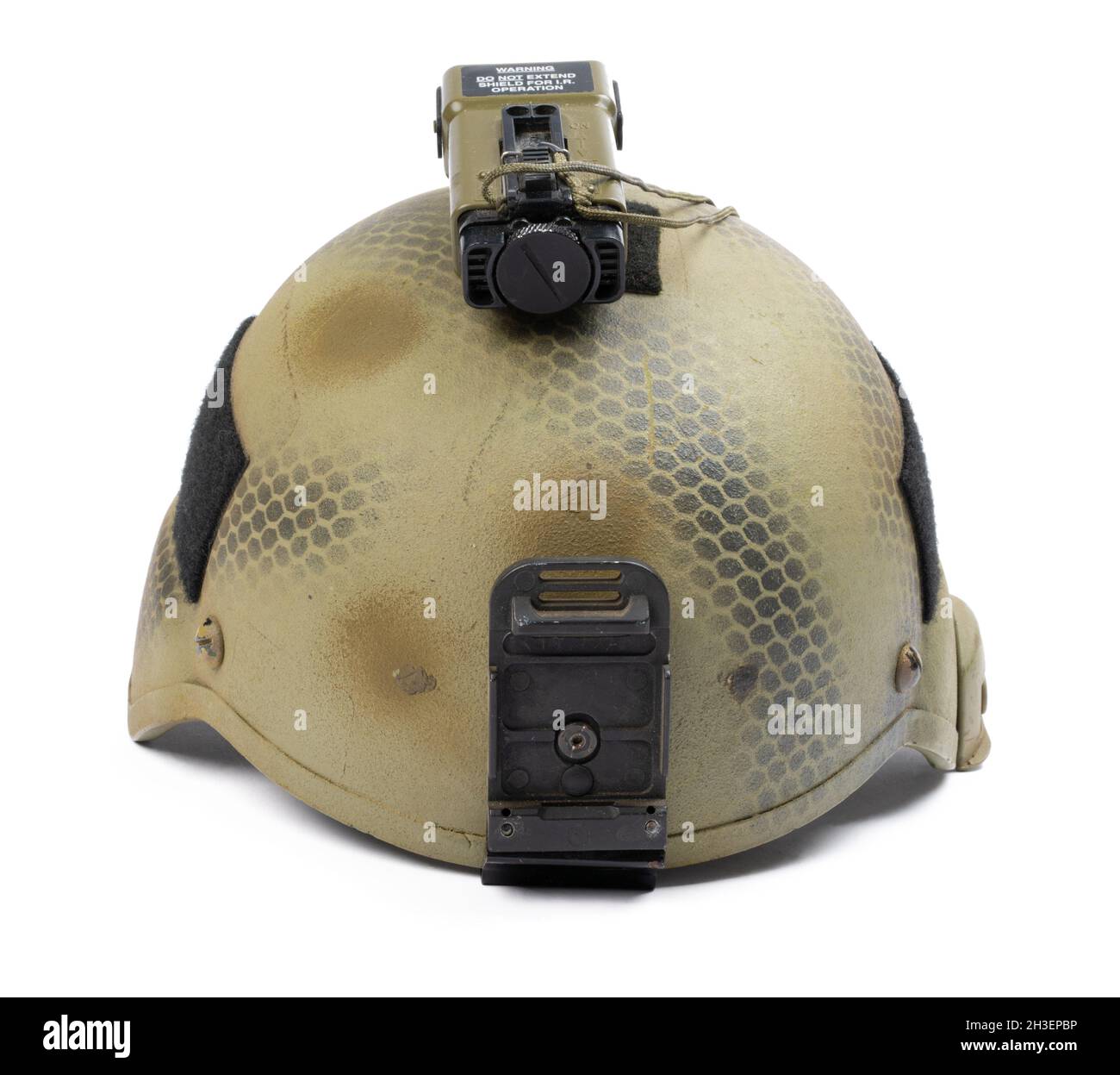 Camouflage military helmet isolated on white background Stock Photo - Alamy