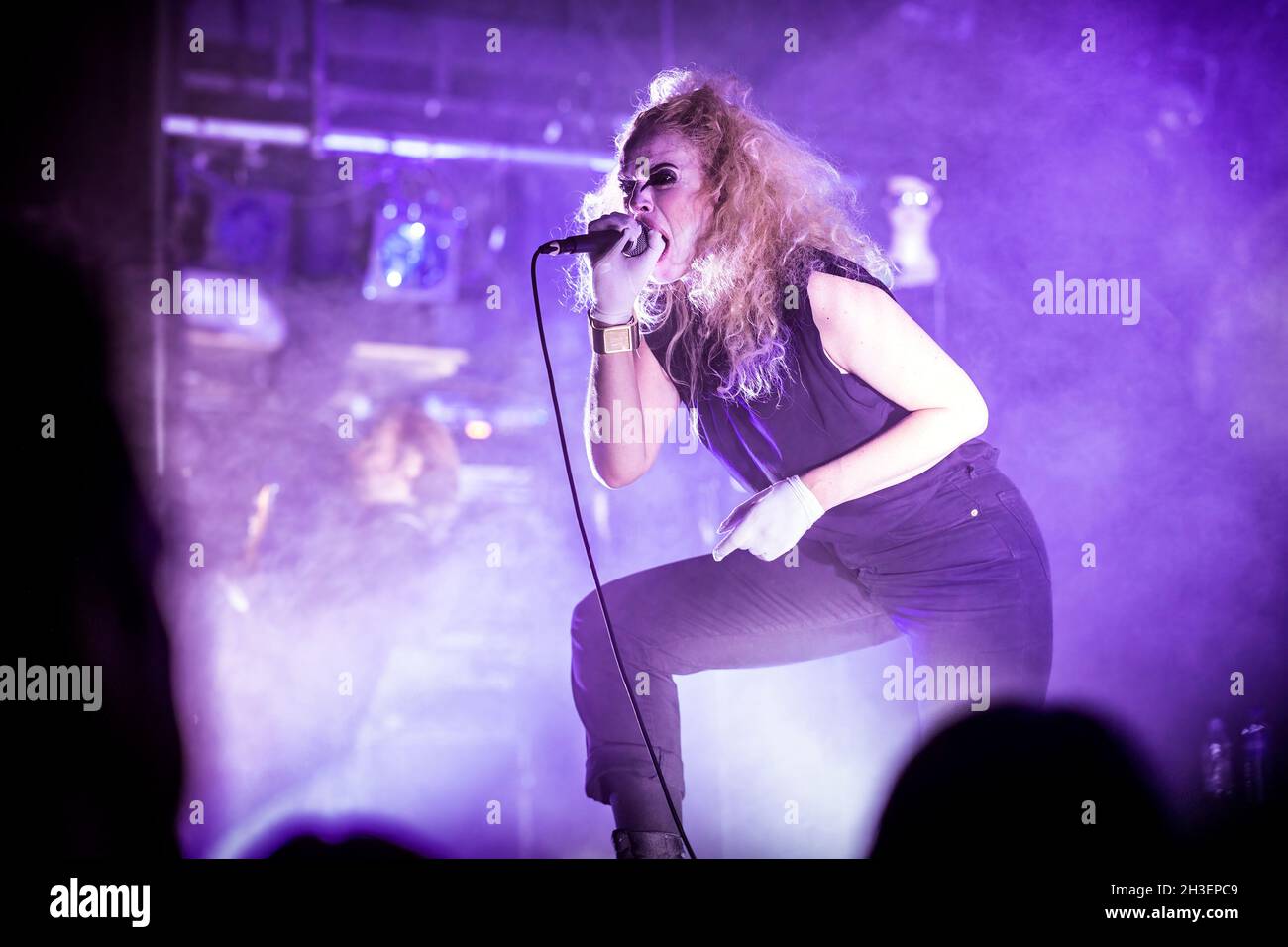 Oslo, Norway. 23rd, October 2021. The Norwegian metal band Djerv ...