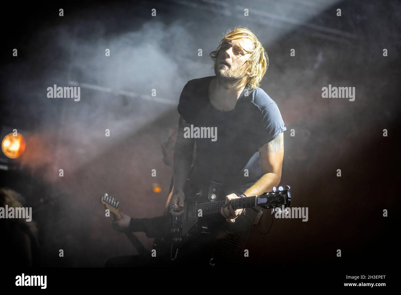 Oslo, Norway. 23rd, October 2021. The Norwegian metal band Djerv ...