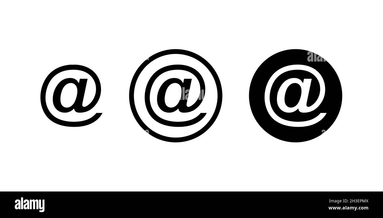 Email icon symbol set simple design Stock Vector Image & Art - Alamy