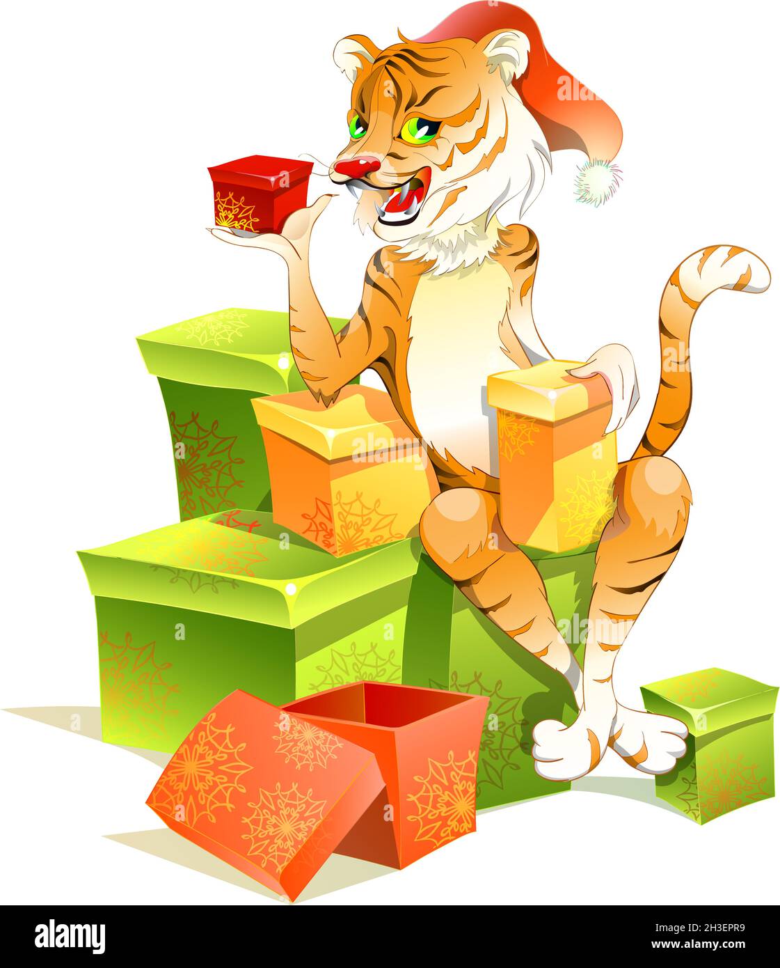 Cartoon tiger Cut Out Stock Images & Pictures - Alamy