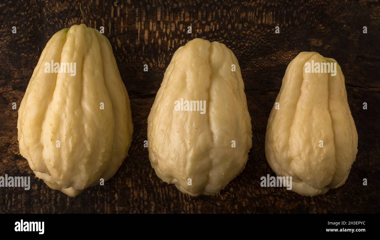 chayote or chow chow, healthy vegetable loaded with nutrients and ...