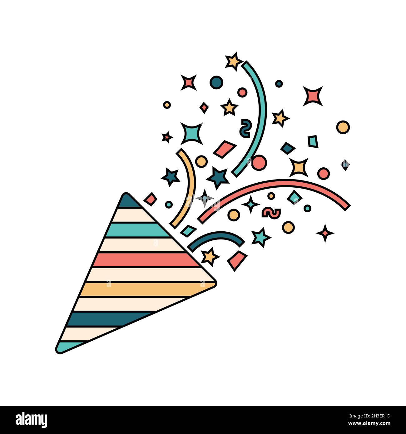 Party cracker icon simple design Stock Vector Image & Art - Alamy