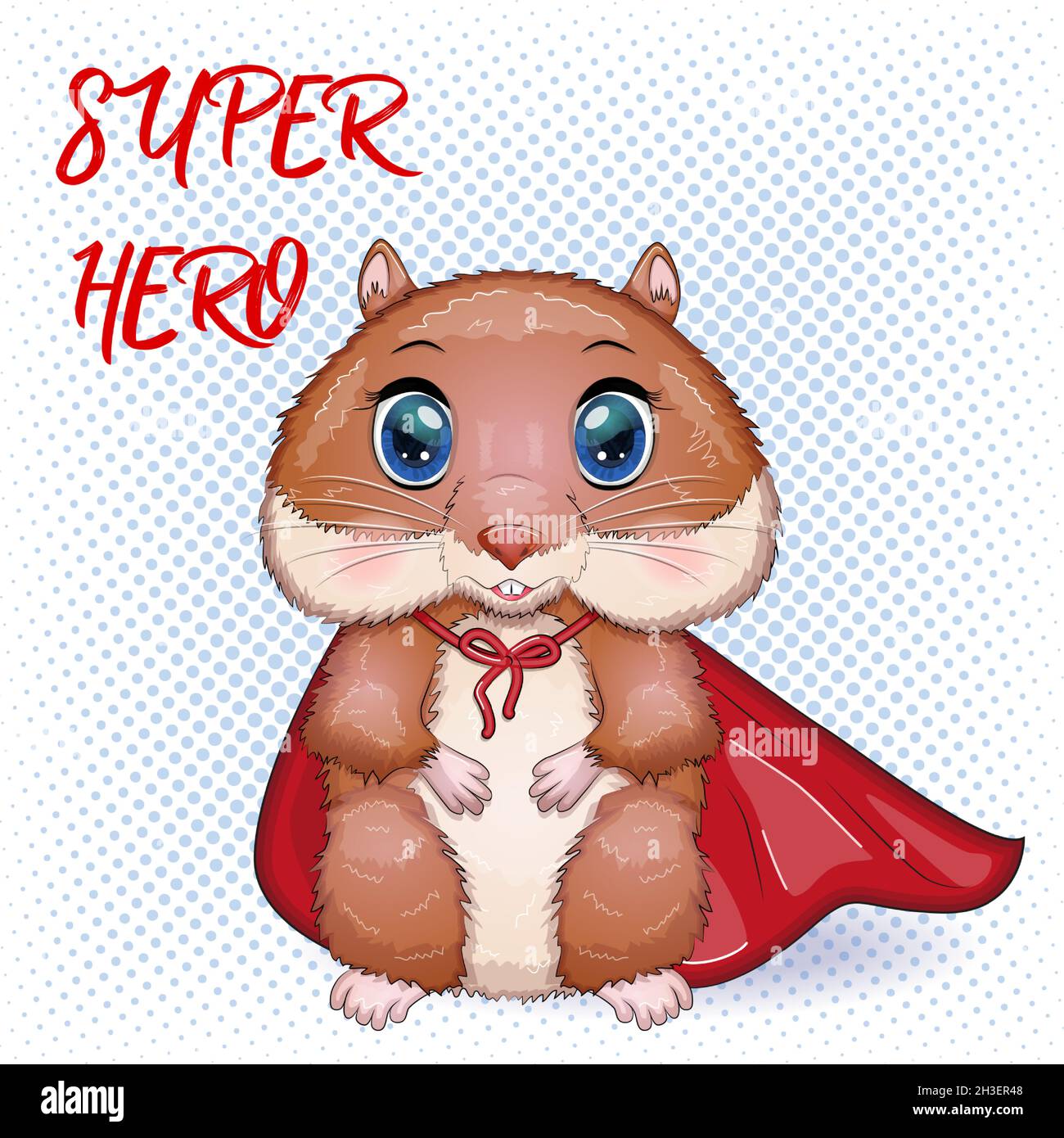 Superhero hamster. Cute hamster superhero, hamster cartoon characters ...