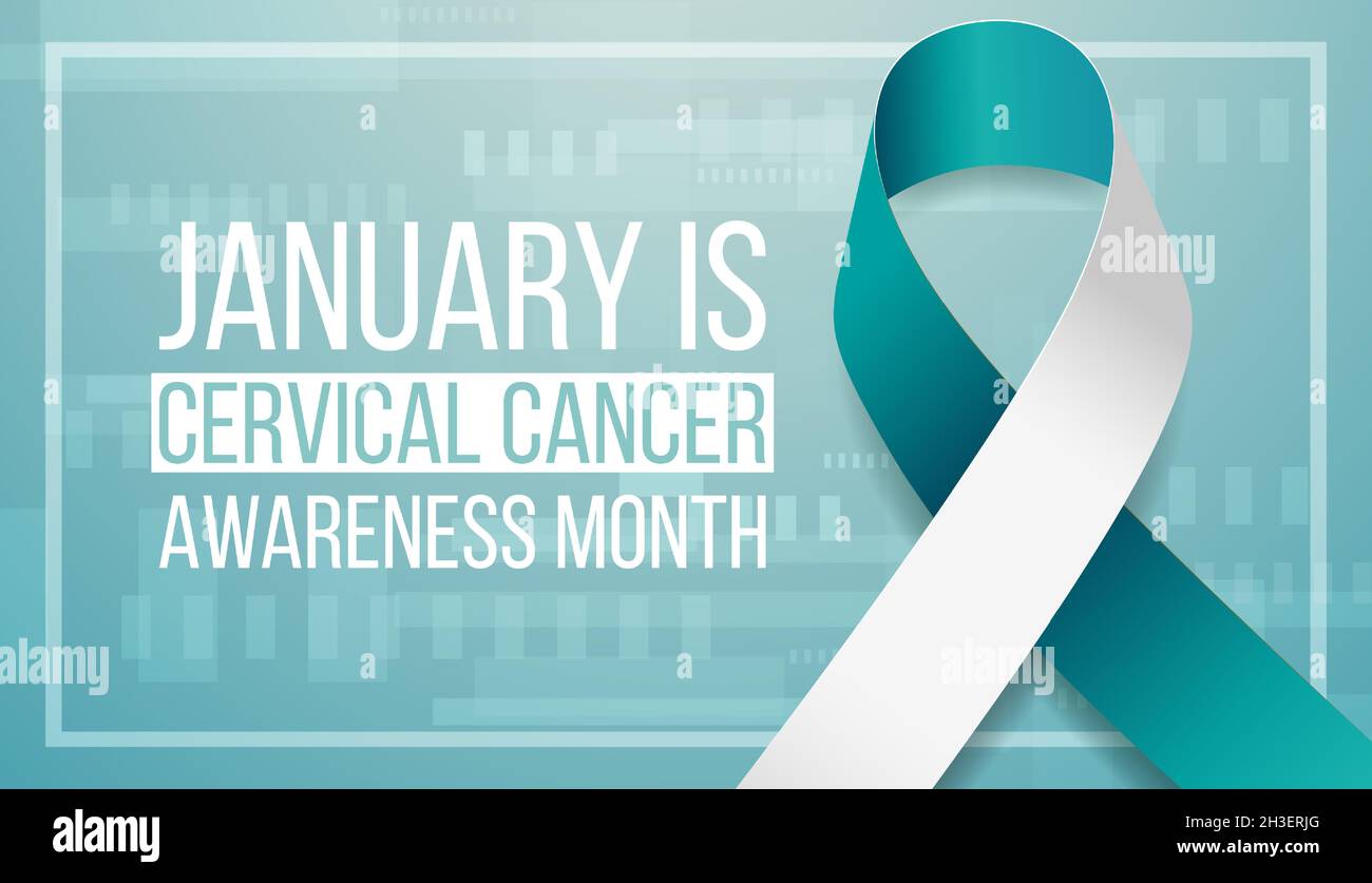 Cervical Cancer Ribbon Vector
