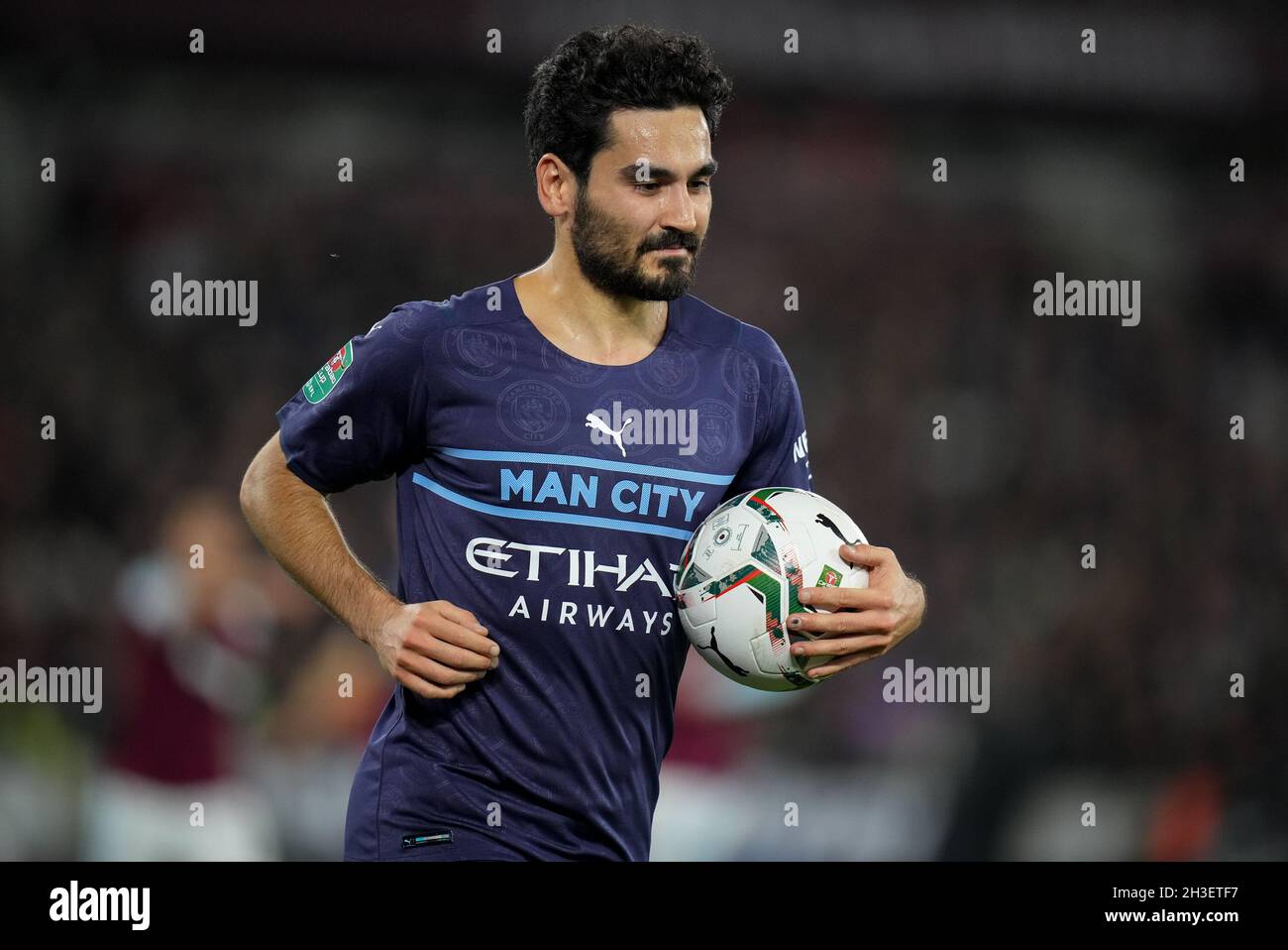 London, UK. 27th Oct, 2021. Ilkay Gundogan of Man City during the ...