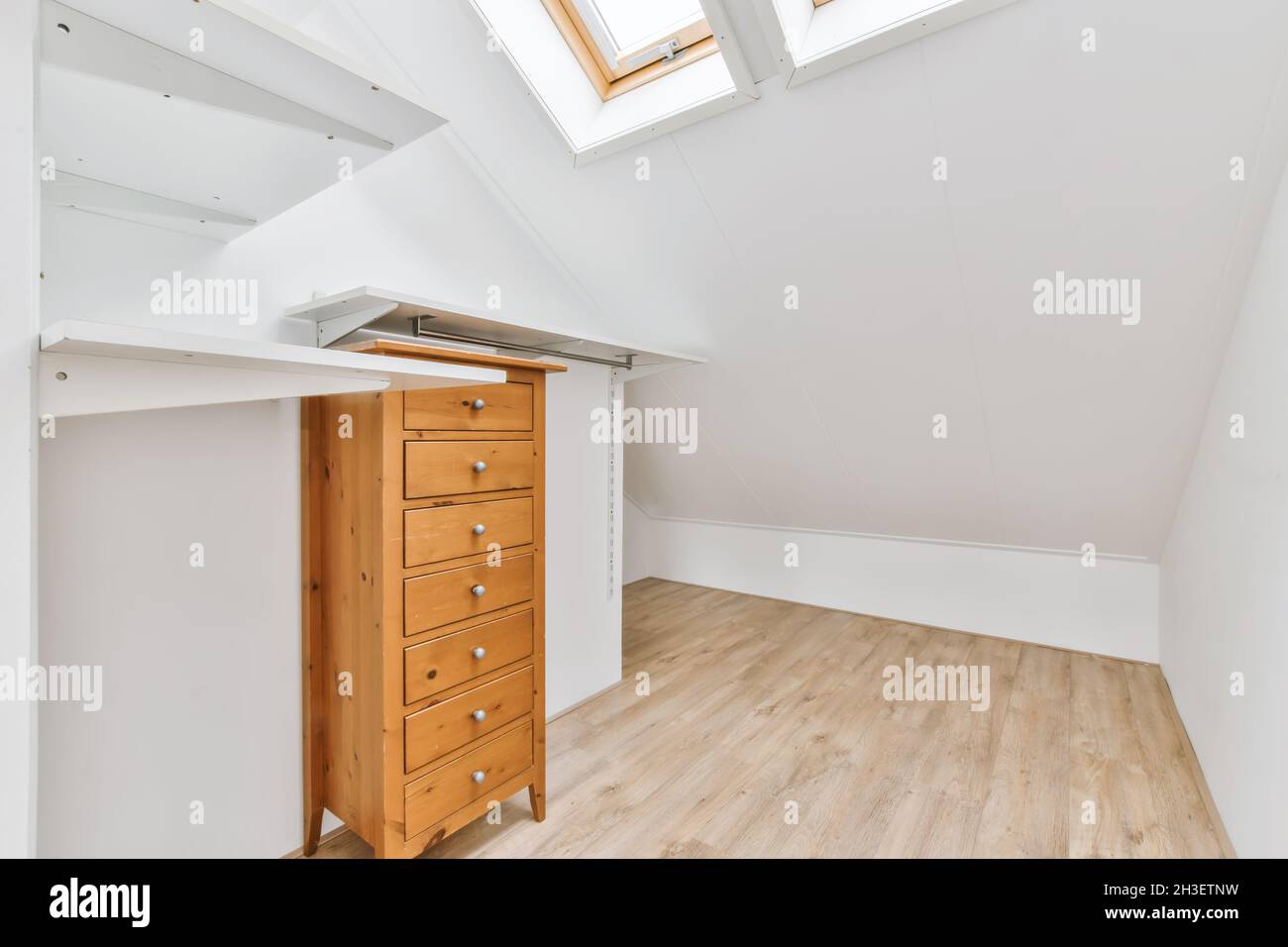 Interior design of bright cozy dressing room Stock Photo - Alamy