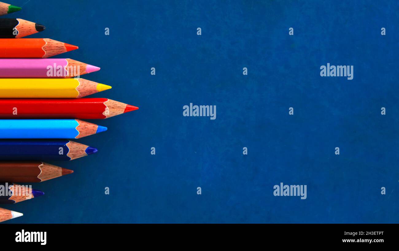 Natural wood colored pencils hi-res stock photography and images - Alamy