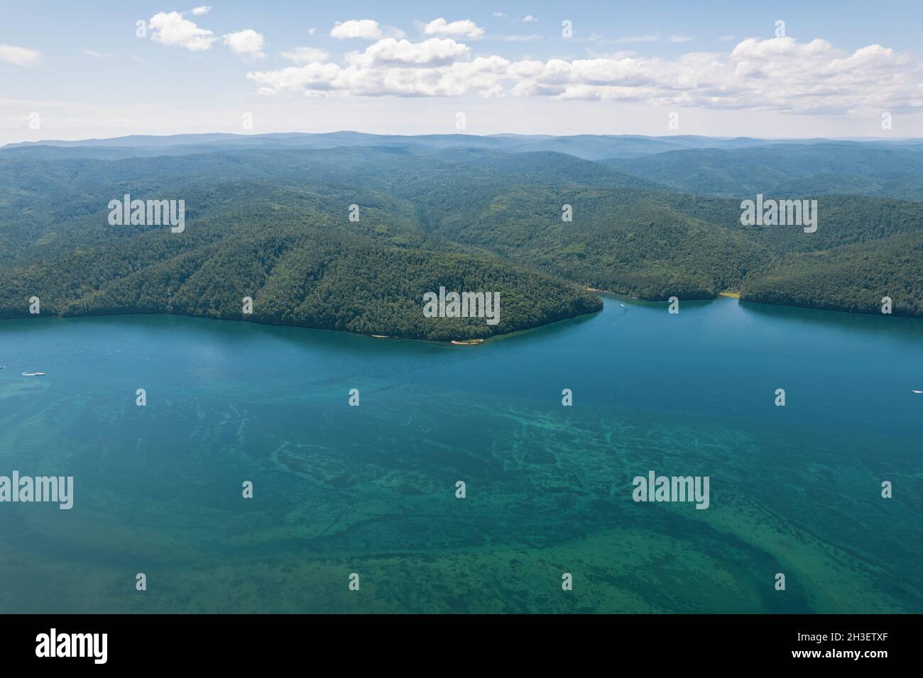 The Angara River is a major river in Siberia leaving Lake Baikal near ...