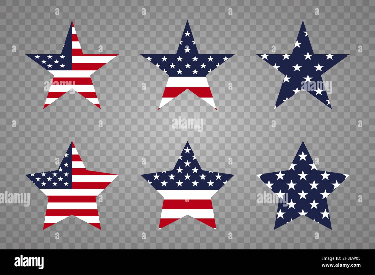Usa stars icon set. USA holiday concept Stock Vector Image & Art - Alamy