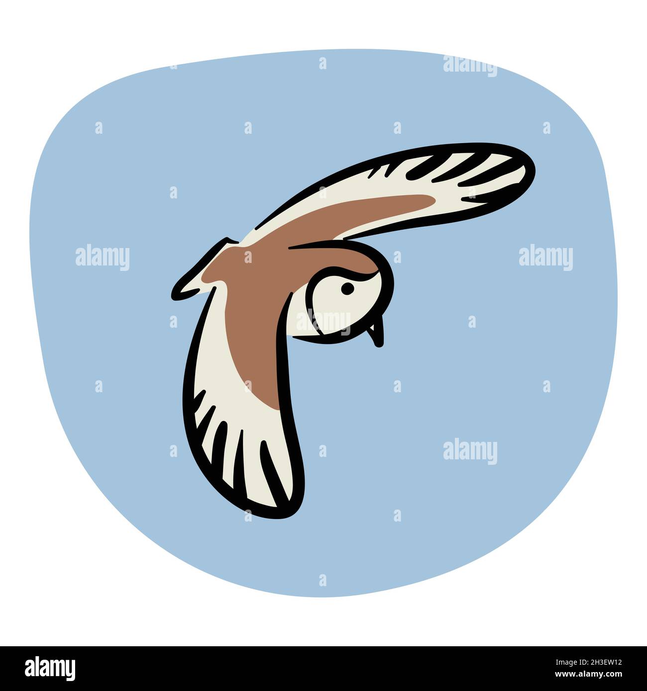 Flying owl illustration Stock Vector Image & Art - Alamy