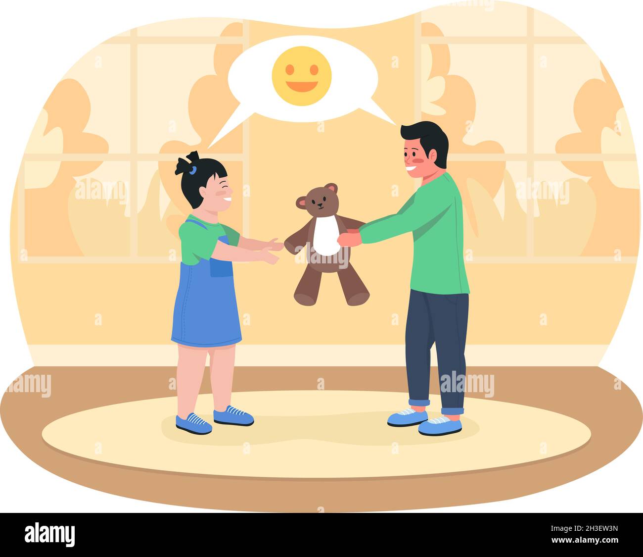 Kids sharing toy Cut Out Stock Images & Pictures - Alamy